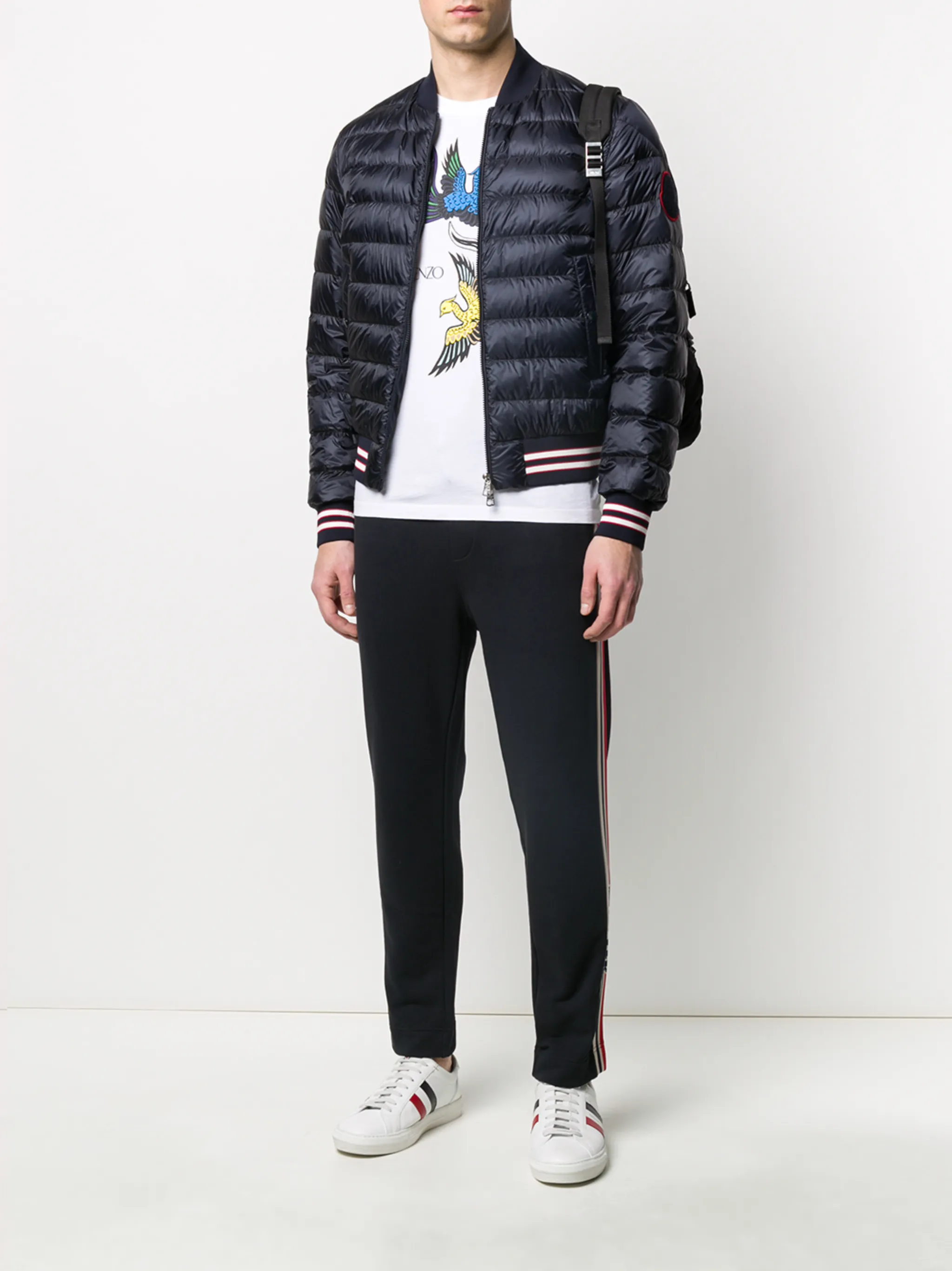 Moncler padded bomber jacket Eraldo US