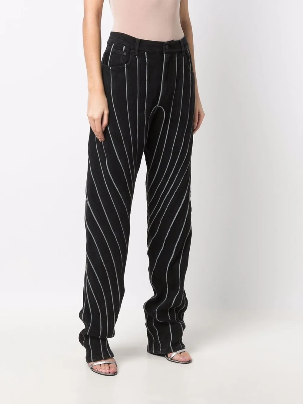 Spiral straight-leg jeans | Mugler | Eraldo.com