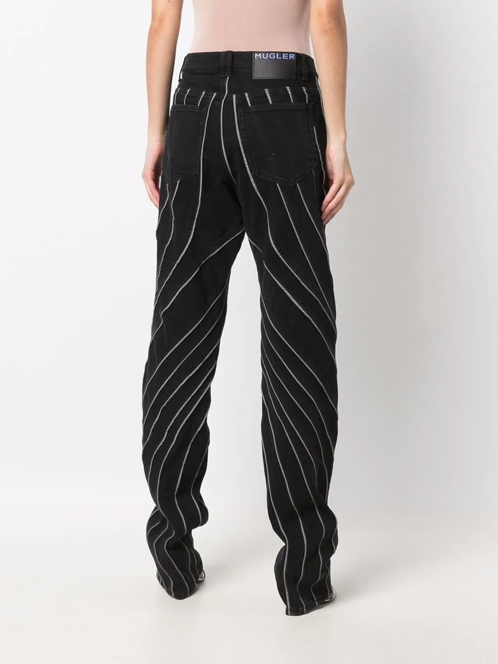 Spiral straight-leg jeans | Mugler | Eraldo.com