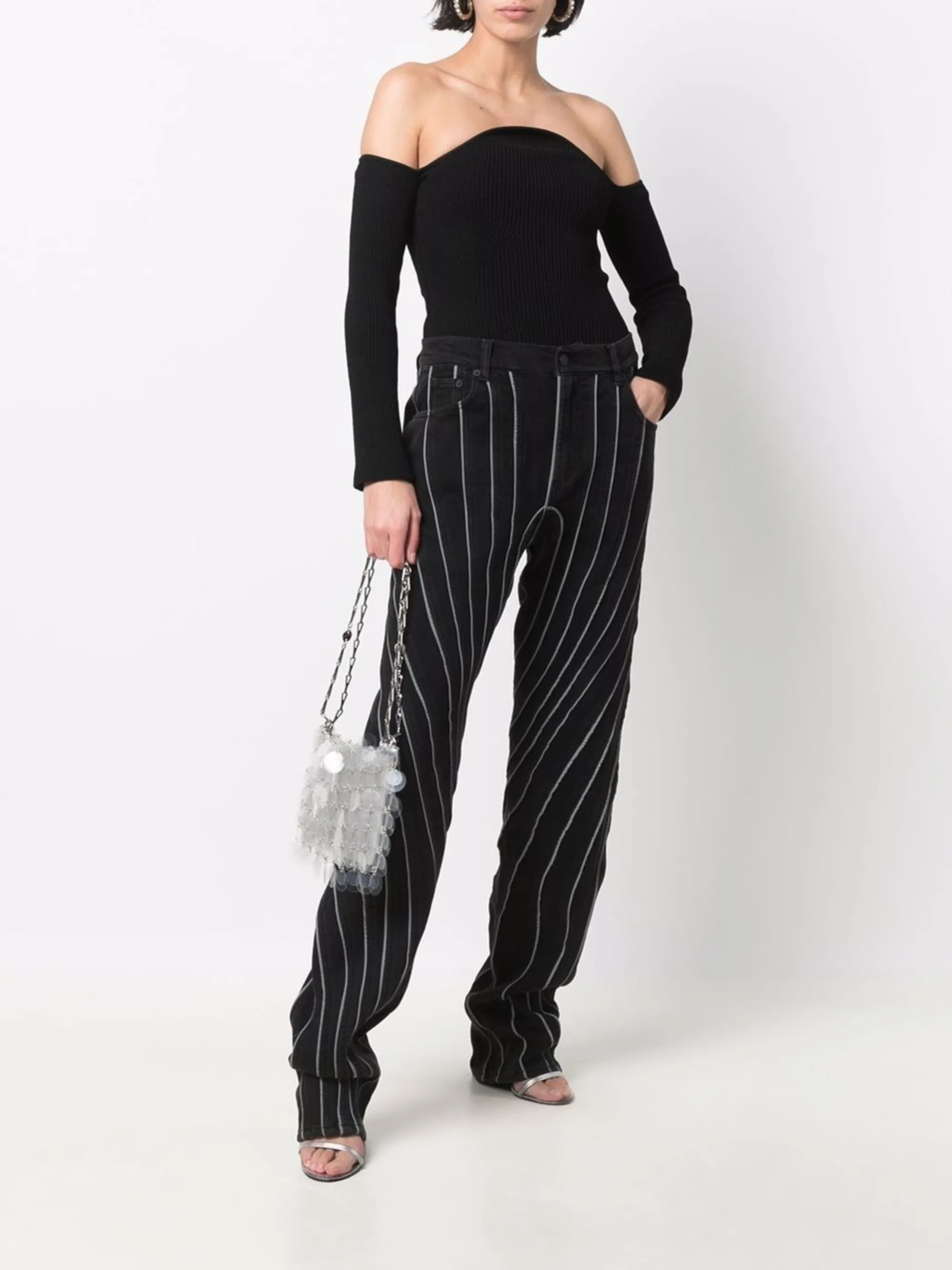 Spiral straight-leg jeans | Mugler | Eraldo.com