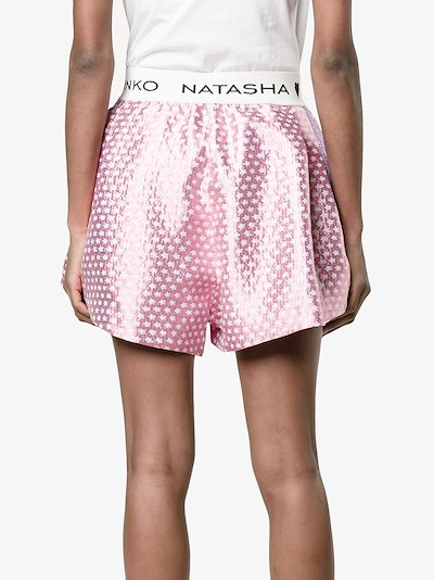 Natasha Zinko logo waistband shorts | Browns