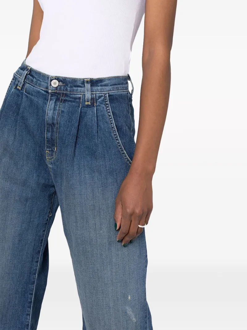 Nili Lotan wide-leg bleach-effect denim jeans | Eraldo.com US