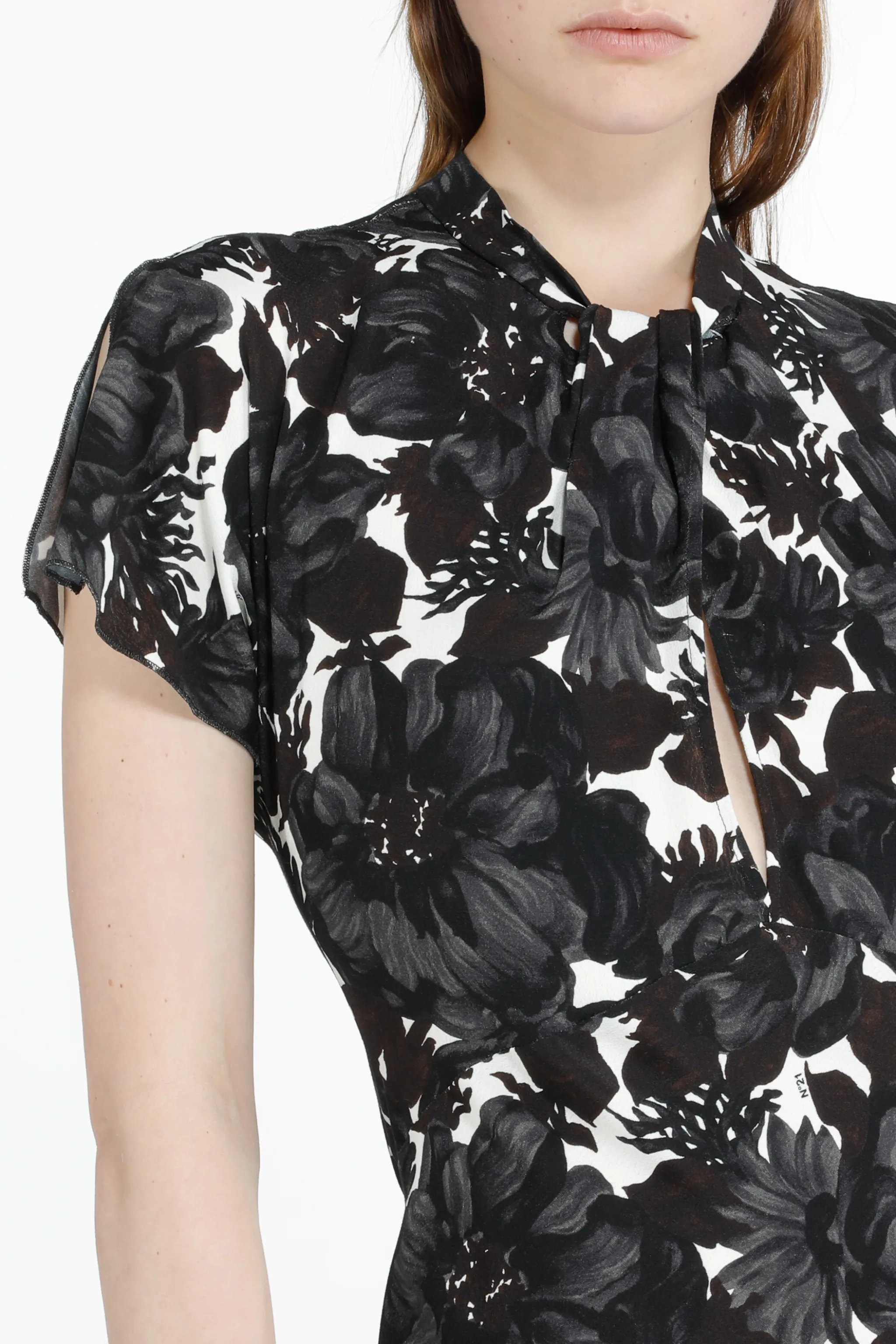 Floral Print Dress In Black N°21 Official Online Store