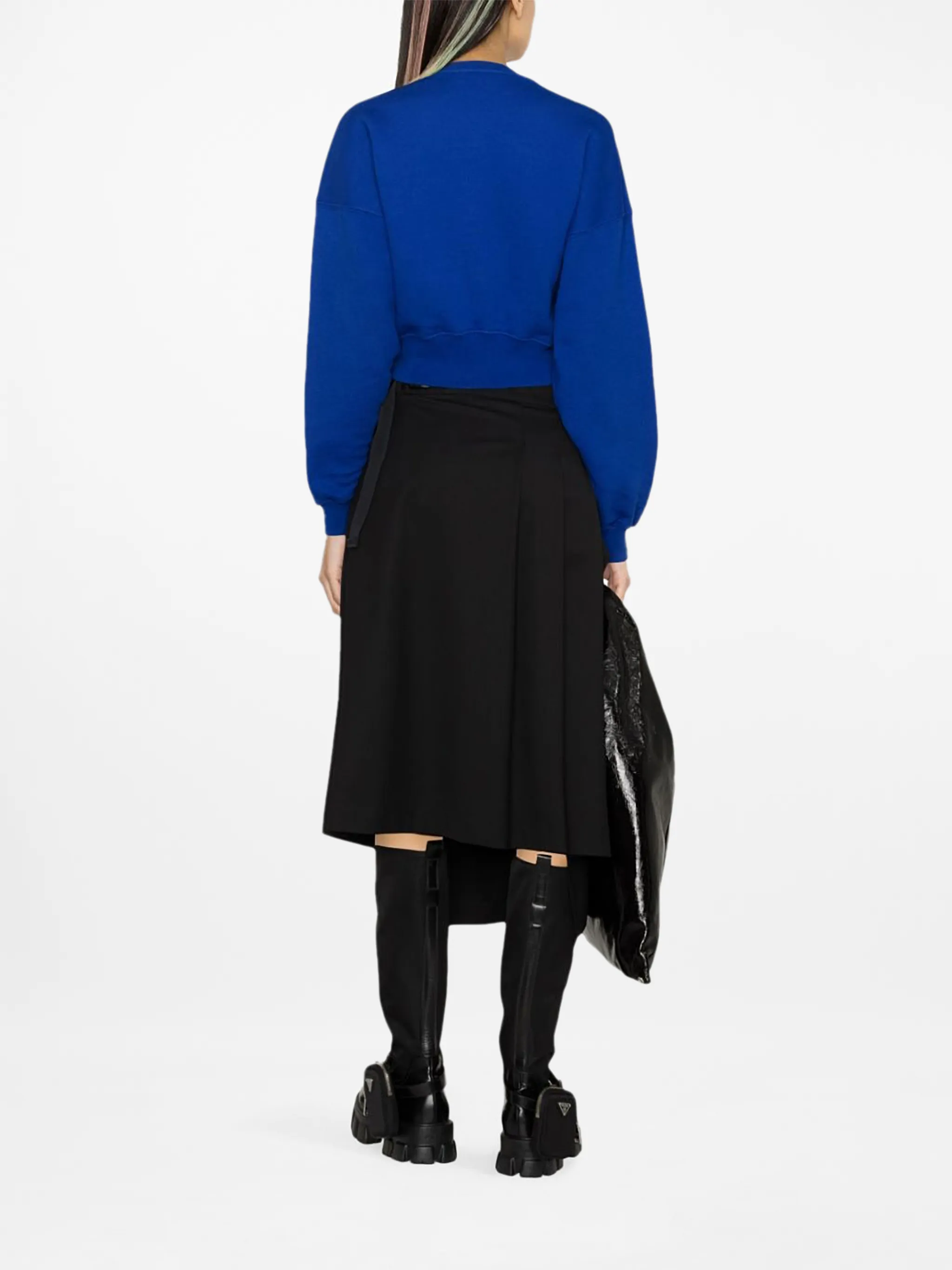 Arrows cropped cotton sweatshirt | Off-White | Eraldo.com FR