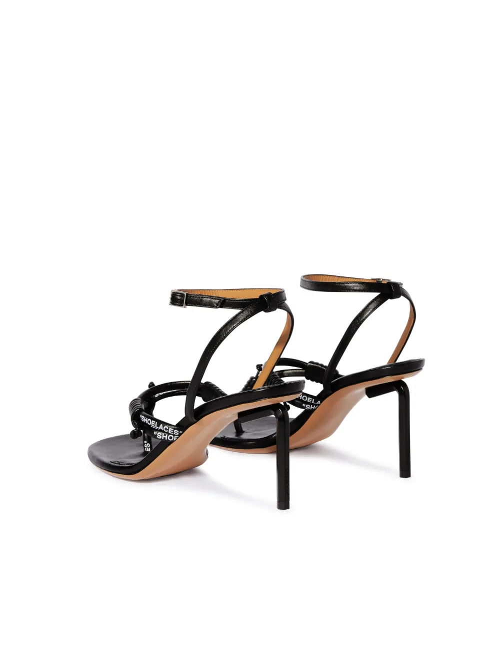 BLACK ALLEN SHOELACE SANDALS in black | Off-White™ Official CA