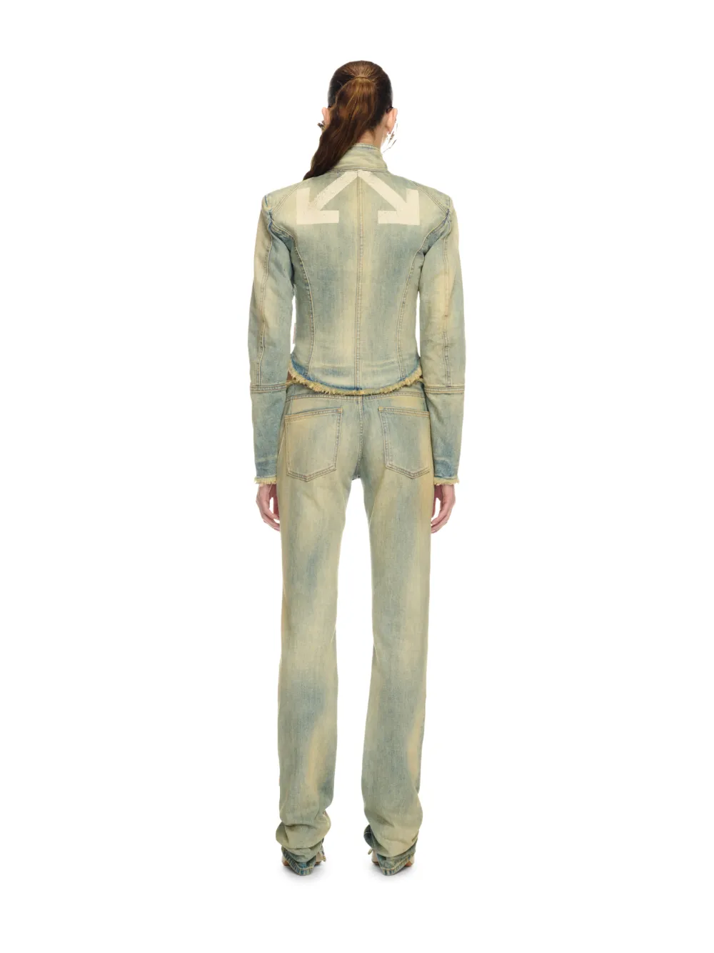 BLUE JANE DENIM JACKET in blue | Off-White™ Official GB