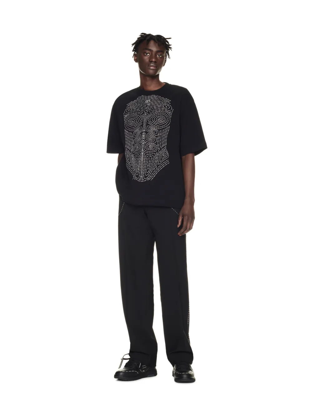 Body Stitch Skate S/S Tee in black | Off-White™ Official US