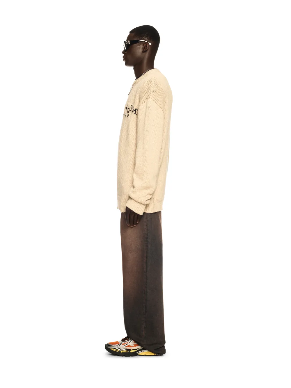 BROWN OVERDYED STRAIGHT JEANS in brown | Off-White™ Official AU