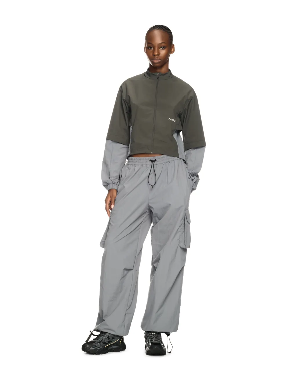 DARK GRAY OFF PARACHUTE PANTS in grey | Off-White™ Official MX