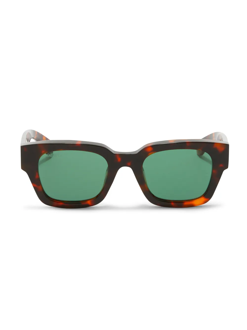 tortoiseshell-effect tinted sunglasses in green | Off-White™ Official US