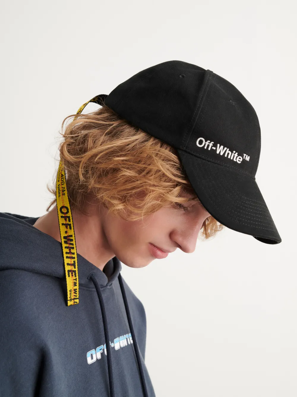HELVET INDUST BASEBALL CAP in black | Off-White™ Official US