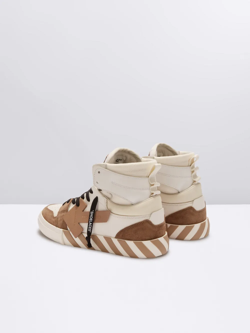 HIGH TOP VULCANIZED LEATHER in white | Off-White™ Official US