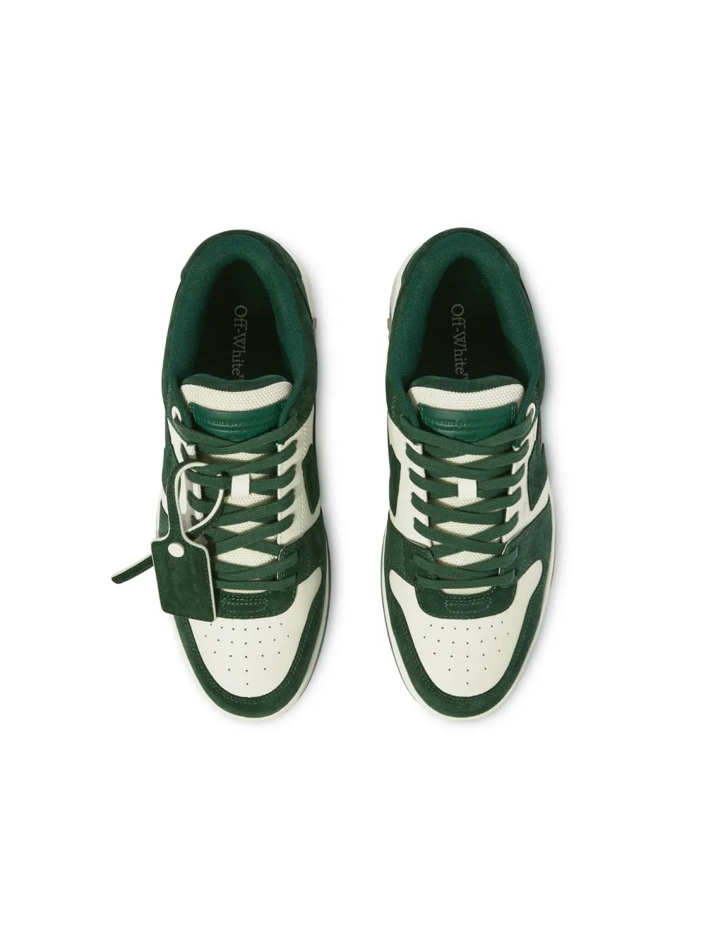 JET GREEN/ECRU OUT OF OFFICE SUEDE in green | Off-White™ Official IN