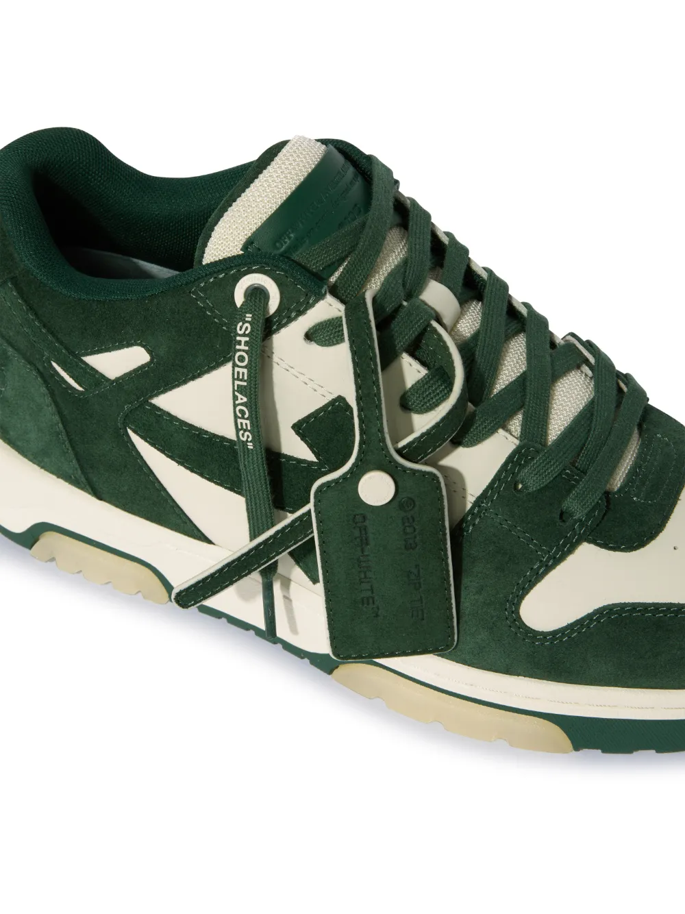 JET GREEN/ECRU OUT OF OFFICE SUEDE in green | Off-White™ Official IN