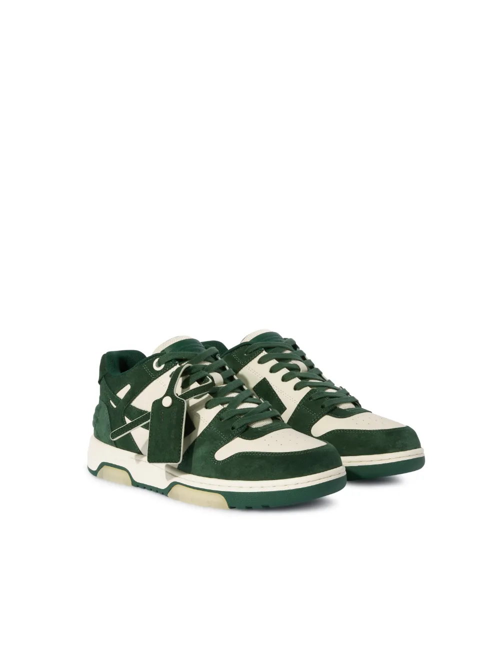 JET GREEN/ECRU OUT OF OFFICE SUEDE in green | Off-White™ Official IN
