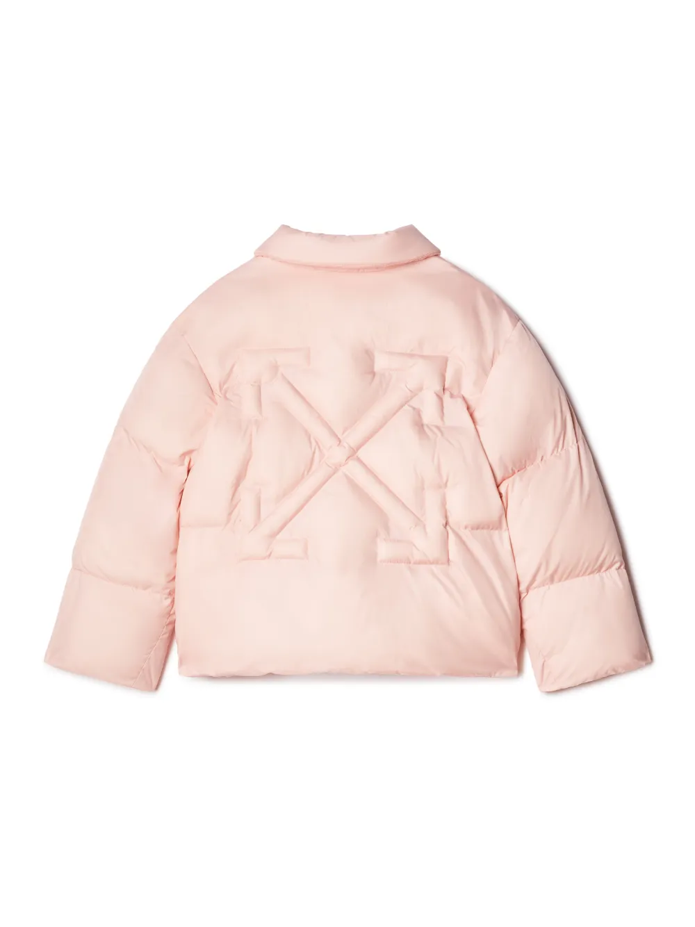 ARROW QUILTED SHORT PUFFER in pink | Off-White™ Official GB