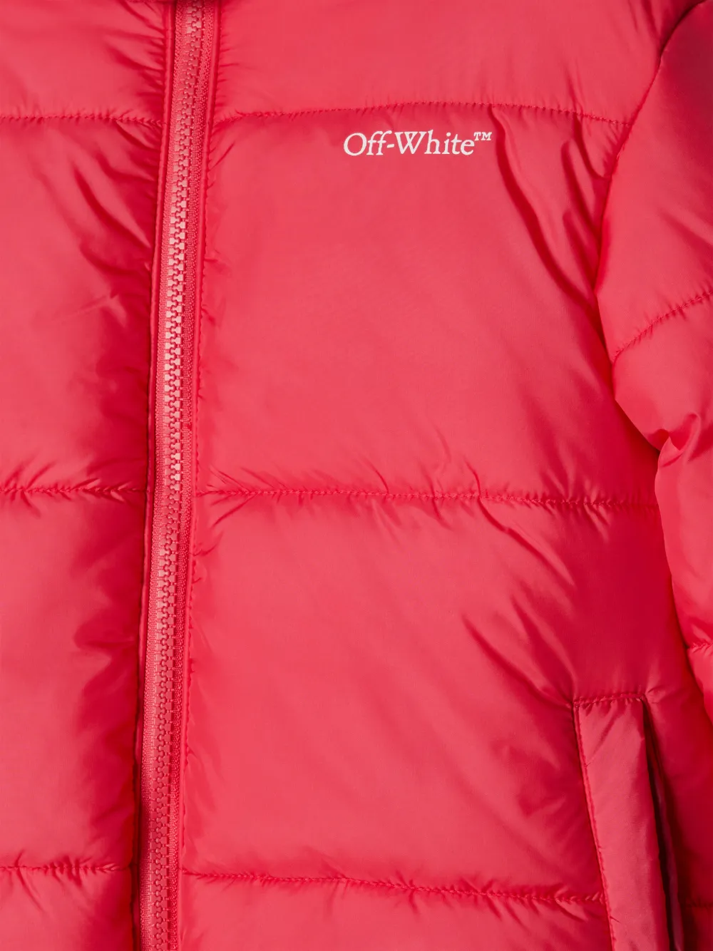 BOOKISH DIAG SHORT PUFFER in red | Off-White™ Official GB