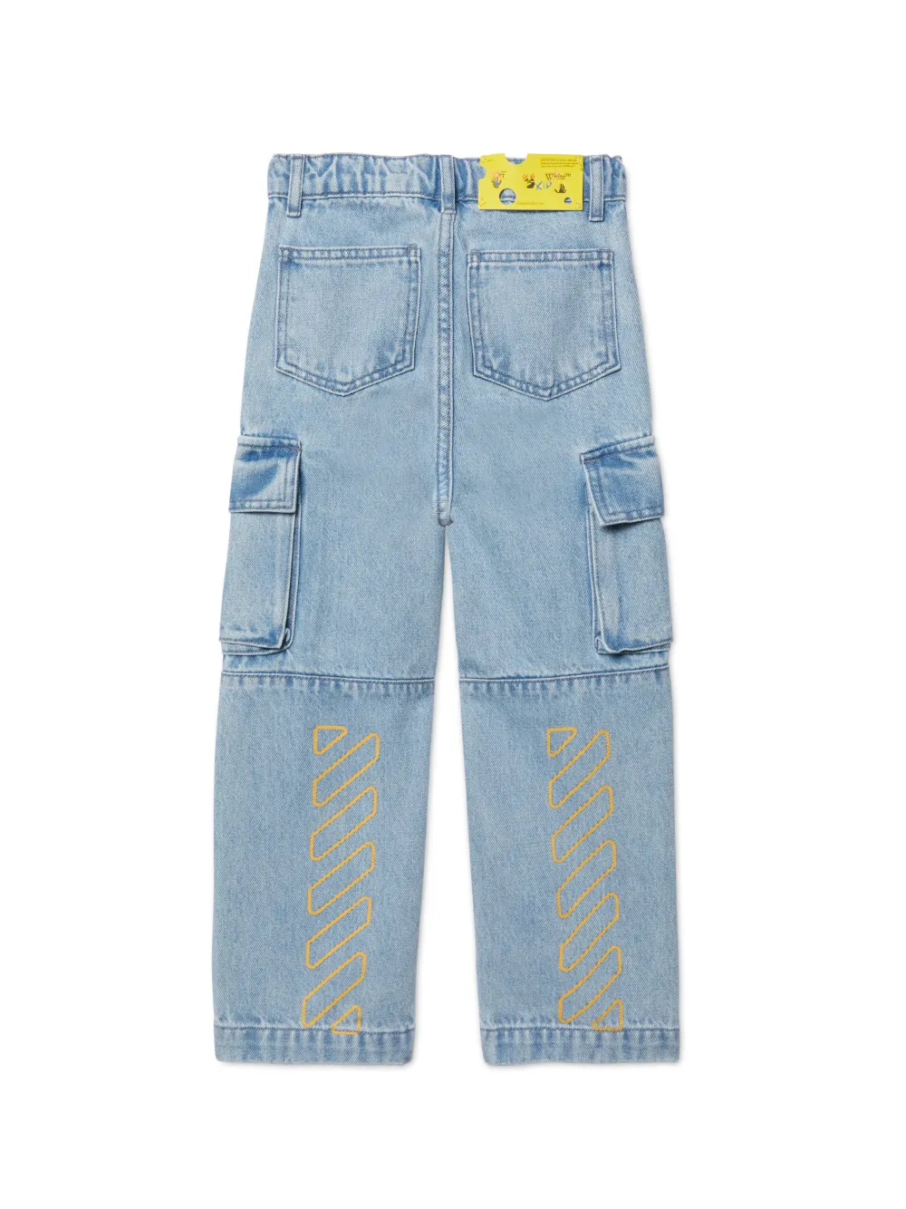 DIAGONAL BOOKISH CARGO JEANS in blue | Off-White™ Official US