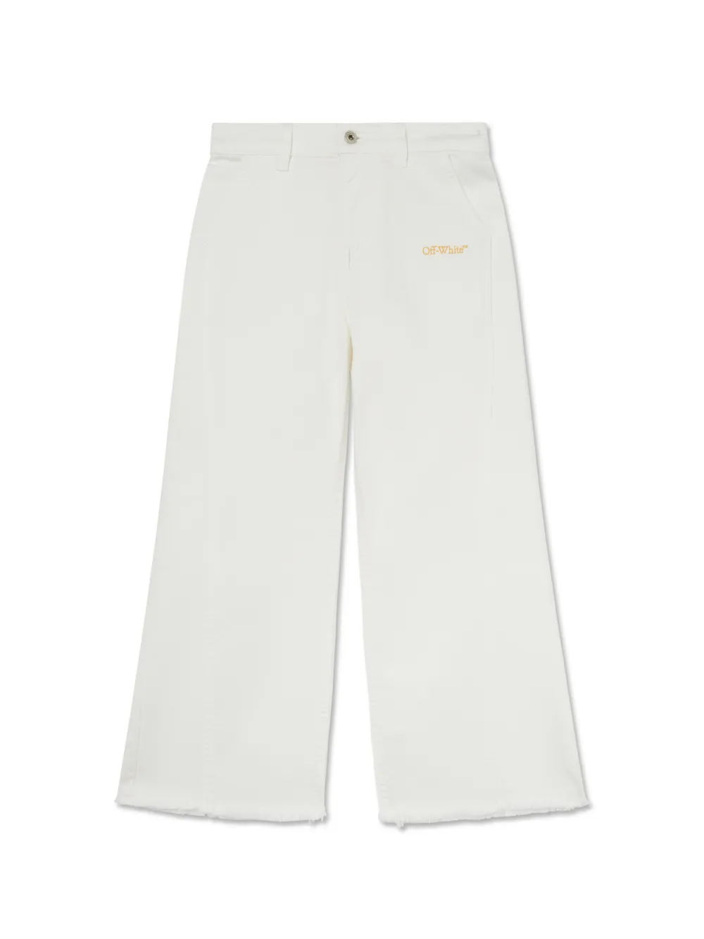 DIAGONAL BOOKISH DENIM PANTS in white | Off-White™ Official US