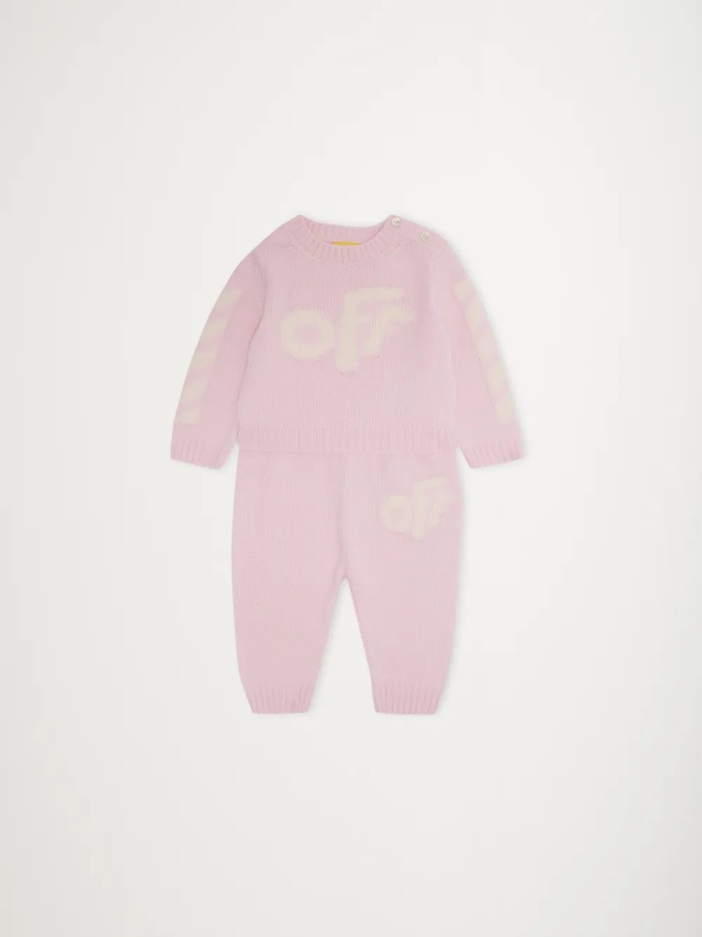 OFF ROUNDED KNIT SET in pink | Off-White™ Official GB