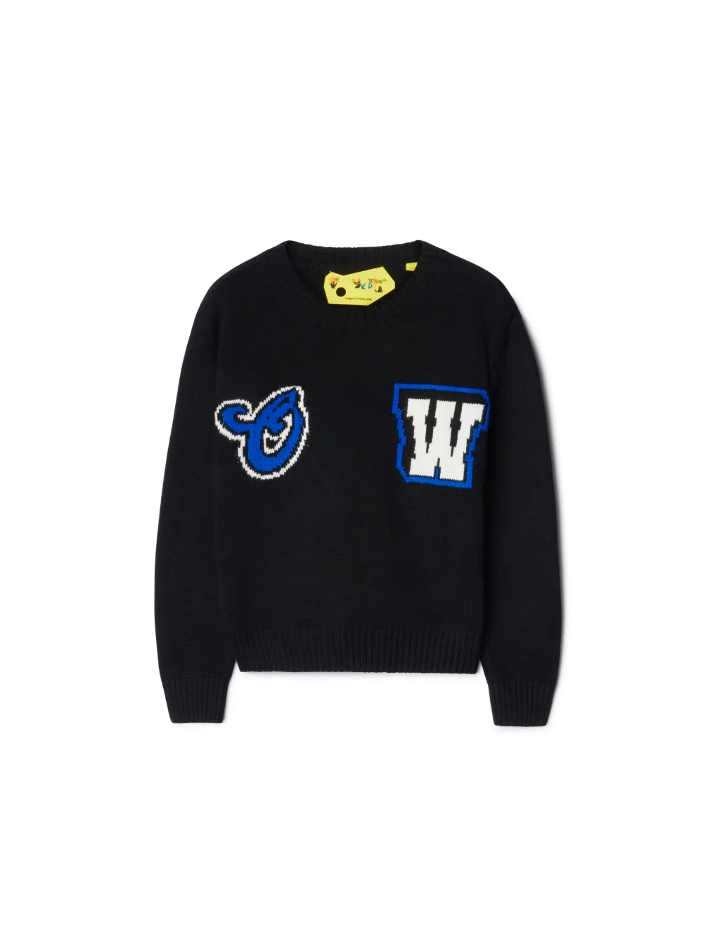 Ow Patch Crewneck in black | Off-White™ Official US