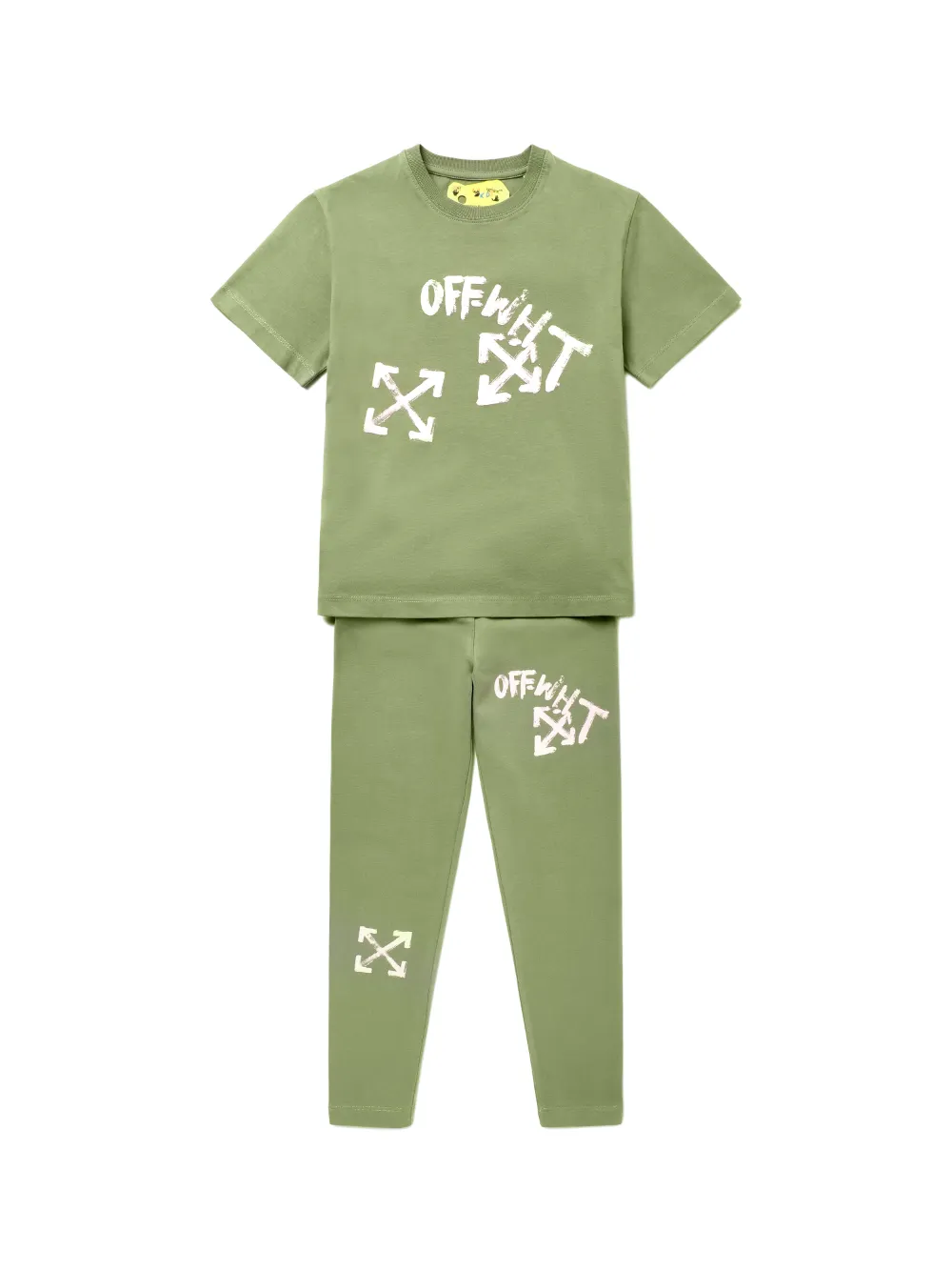 PAINT SCRIPT TEE S/S in green | Off-White™ Official GB