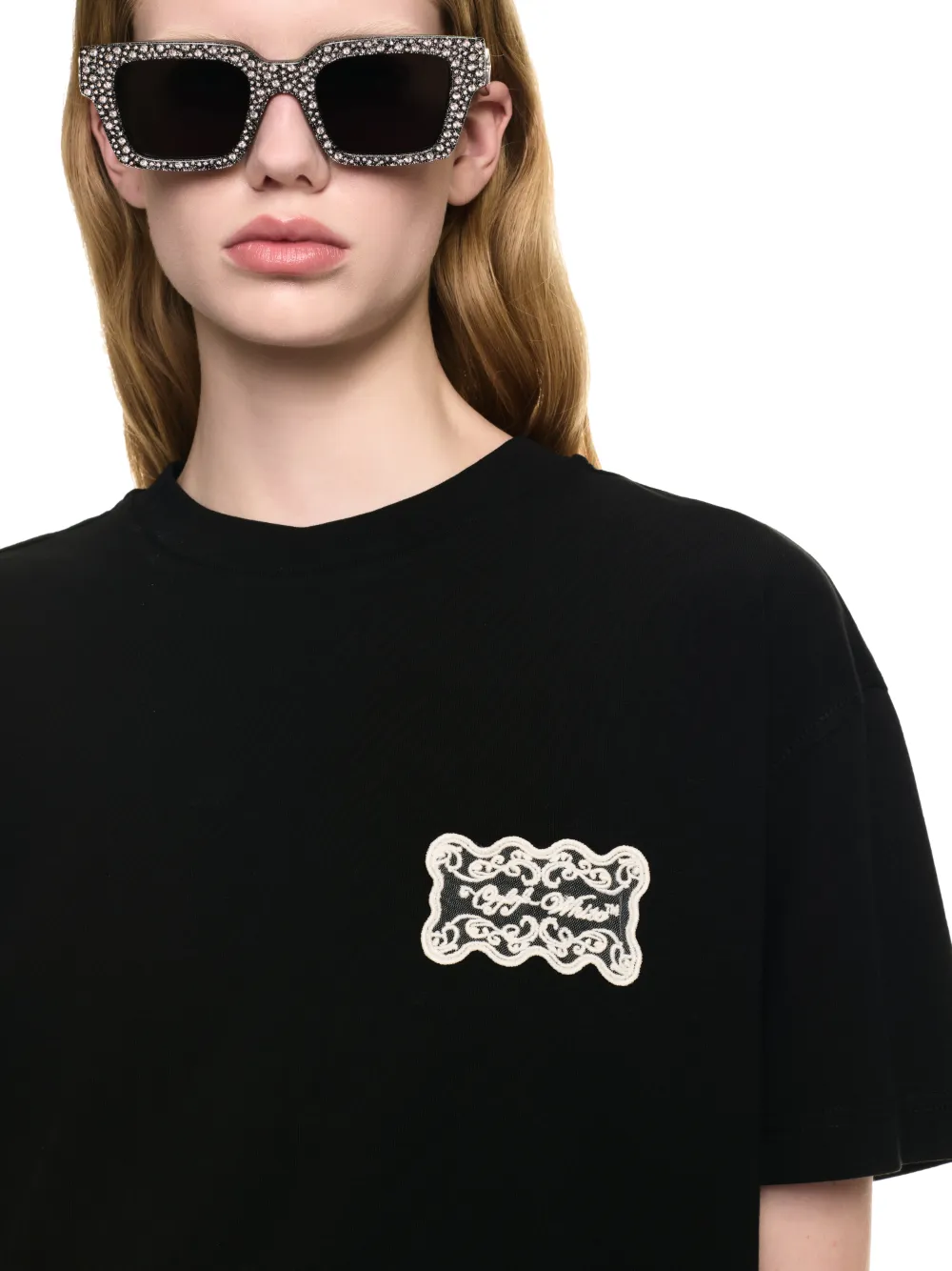 LACE LABEL REG TEE in black | Off-White™ Official US