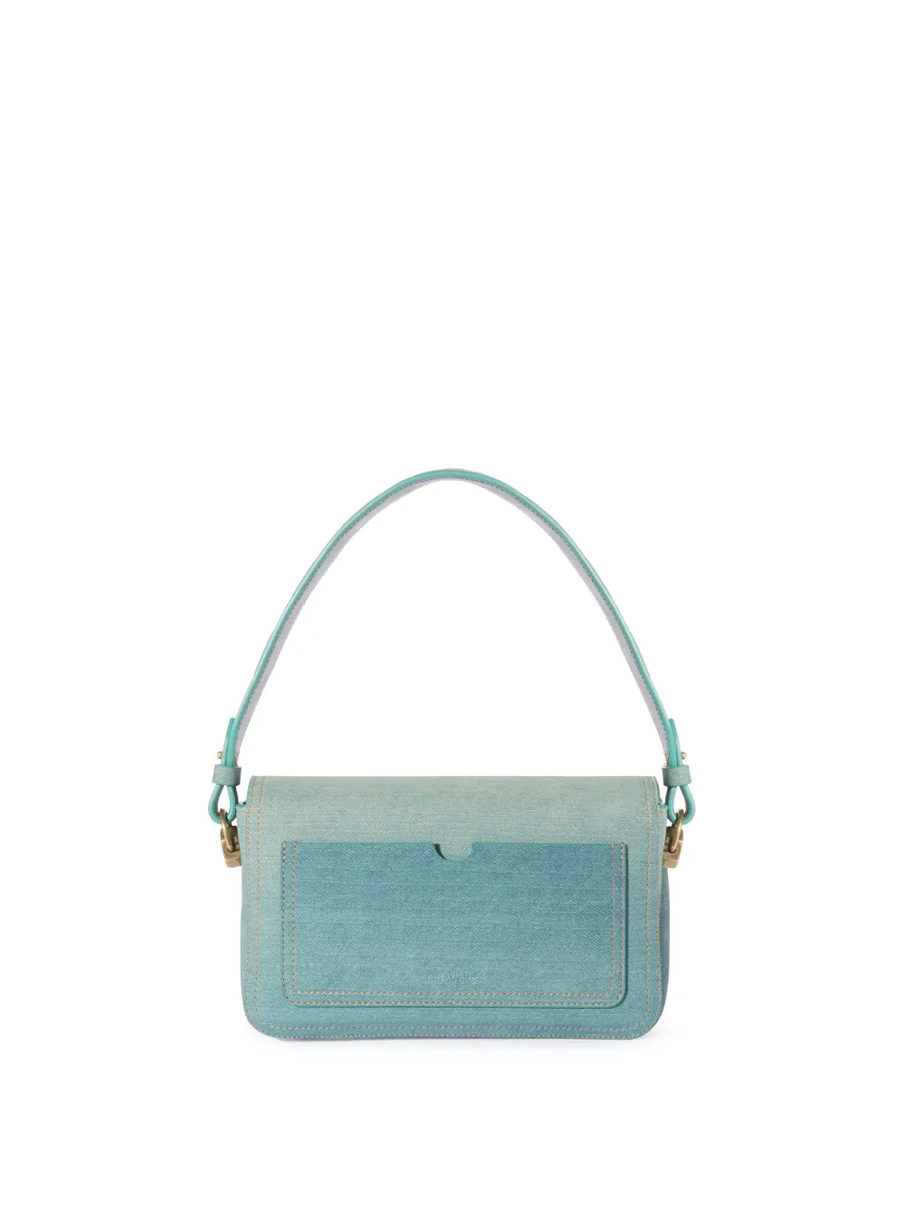 LIGHT BLUE DENIM LEATHER BINDER SHOULDER BAG in blue | Off-White ...