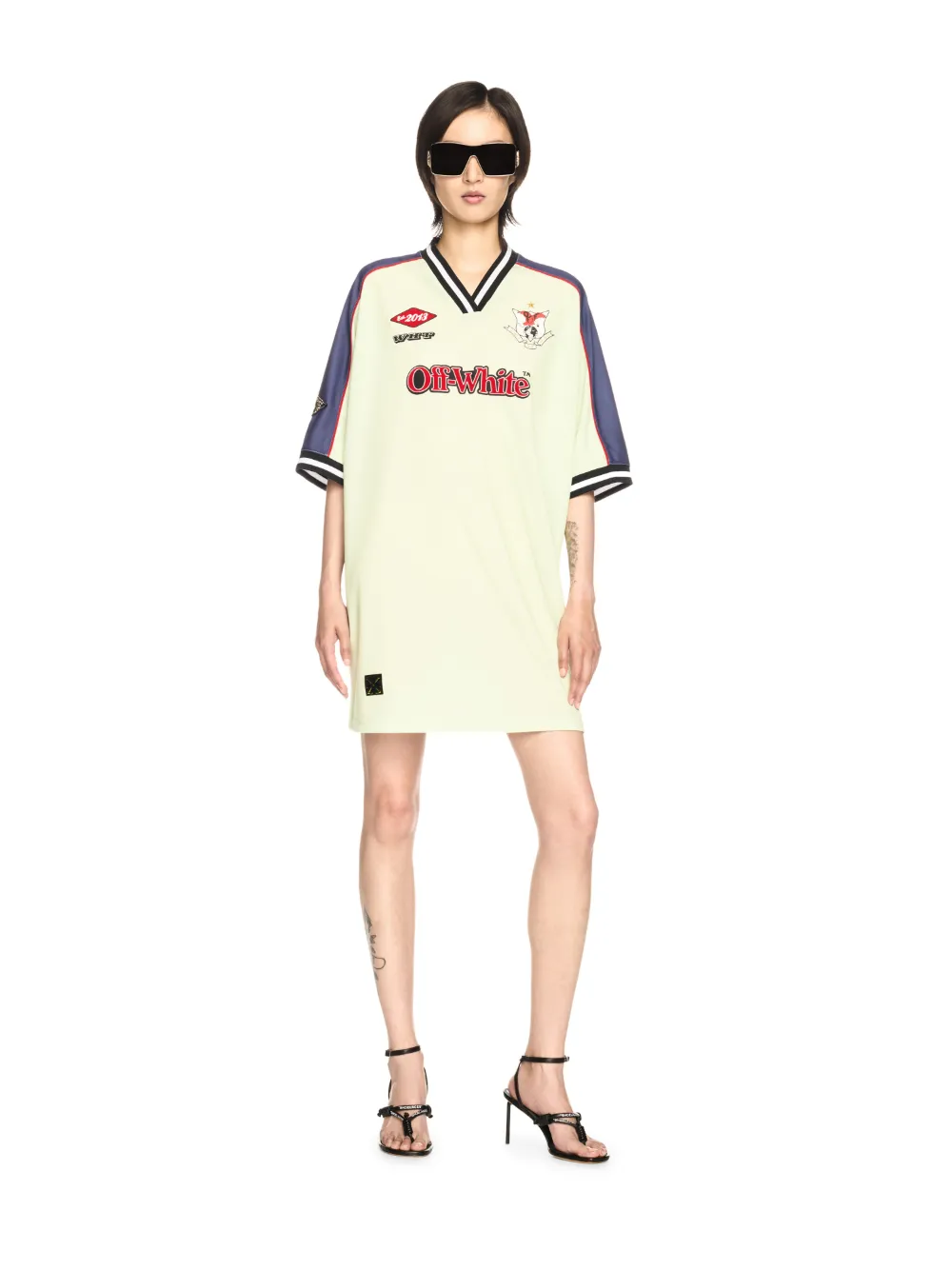LIME/RED SOCCER MINI DRESS in yellow | Off-White™ Official CA