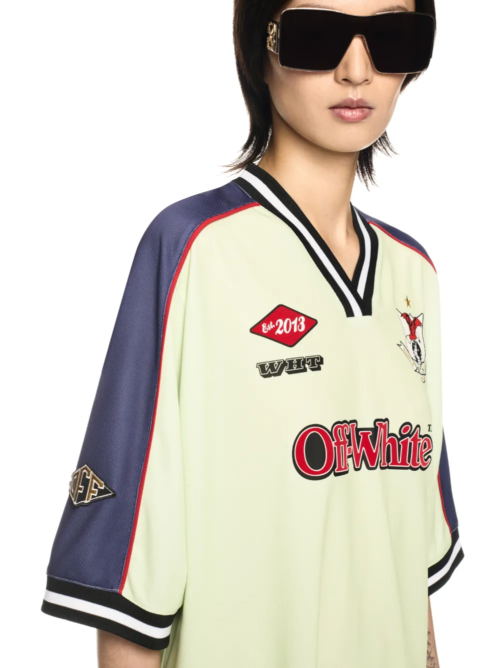 LIME/RED SOCCER MINI DRESS in yellow | Off-White™ Official CA