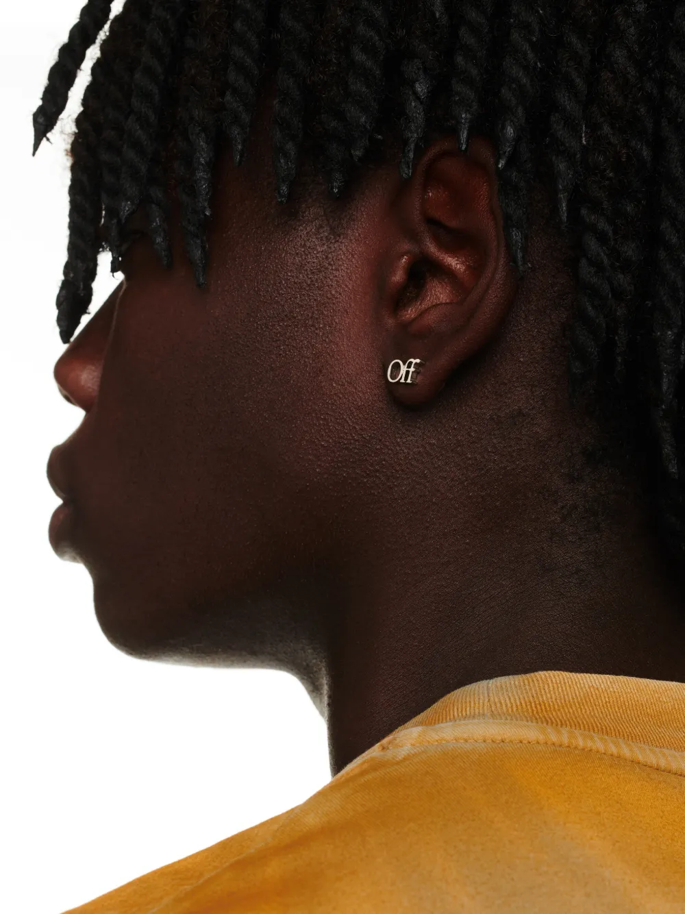 Logo Mono Earring in silver | Off-White™ Official GB