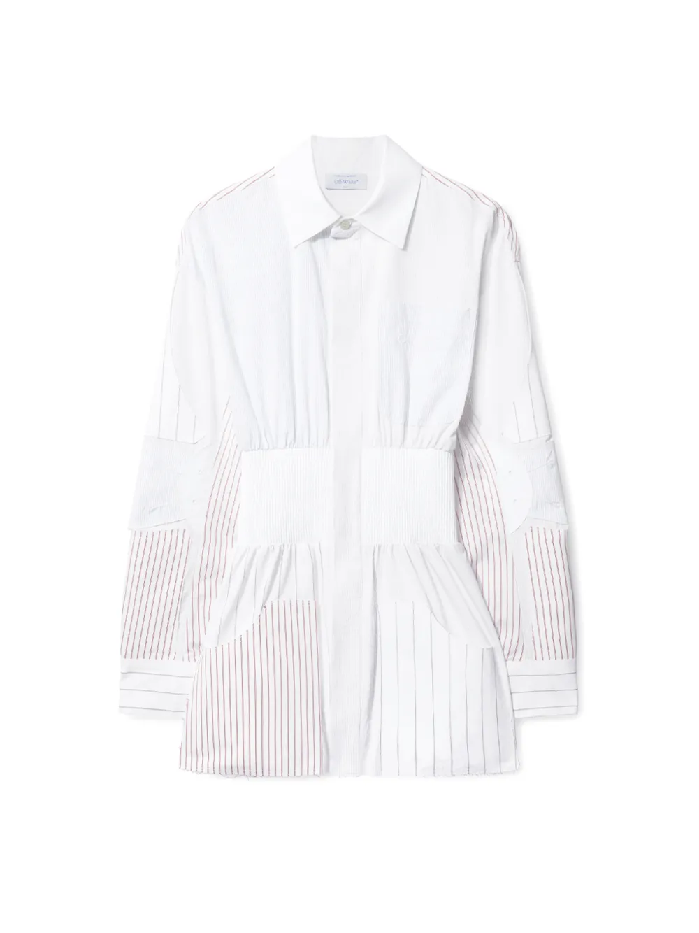 Motorcycle Popel Shirt Dress in white | Off-White™ Official GB