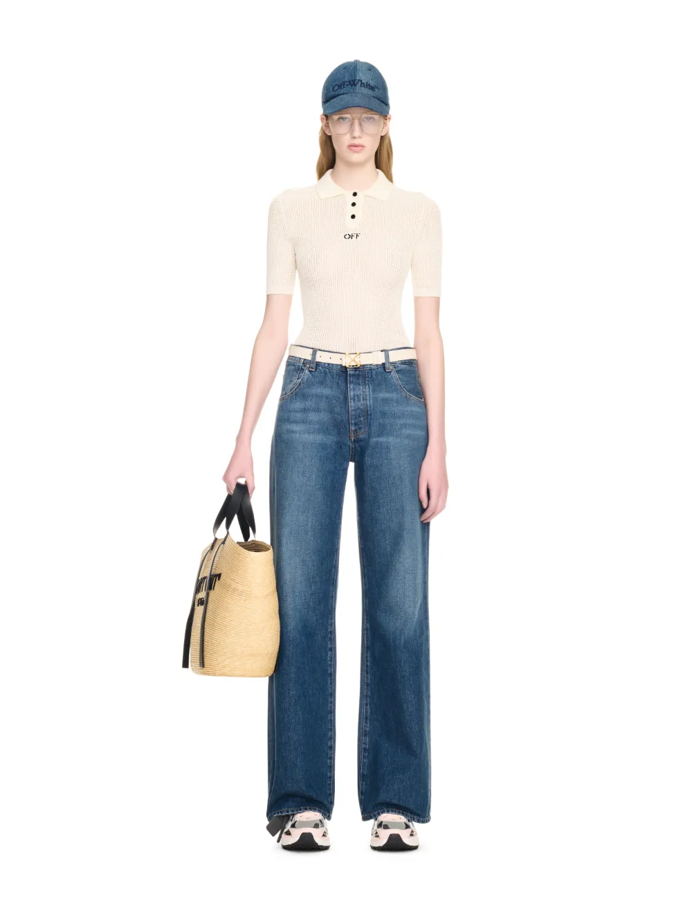 OFF NET S/S POLO in neutrals | Off-White™ Official AU