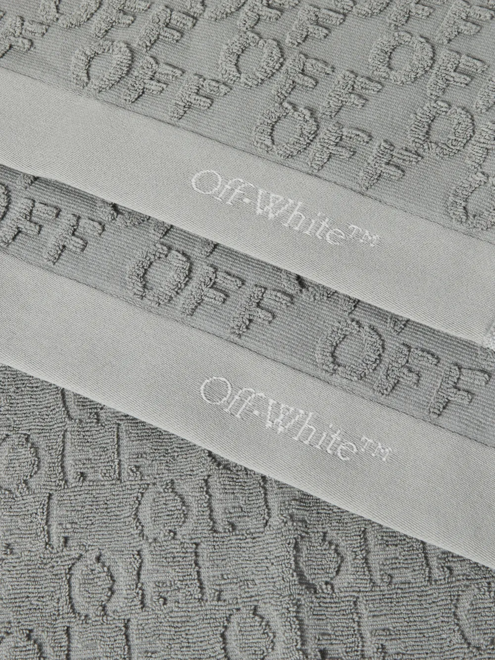 OFF STAMP TOWEL SET in grey | Off-White™ Official GB