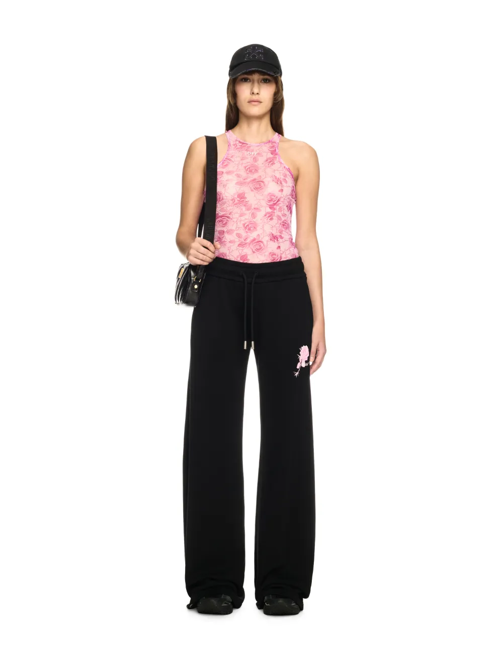 PINK STAMP ROSES RACERBACK TANK TOP in pink | Off-White™ Official US