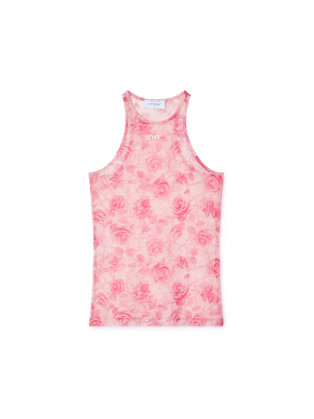 PINK STAMP ROSES RACERBACK TANK TOP in pink | Off-White™ Official US