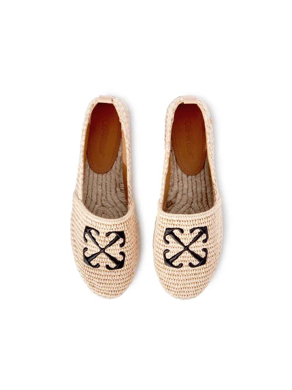 RAFIA ARROW ESPADRILLAS in neutrals | Off-White™ Official TH