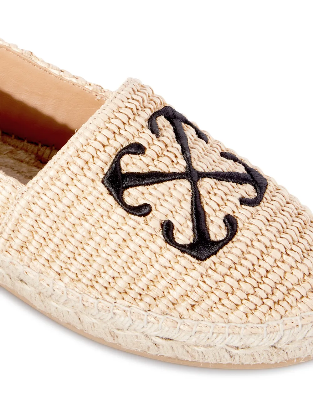 RAFIA ARROW ESPADRILLAS in neutrals | Off-White™ Official TH