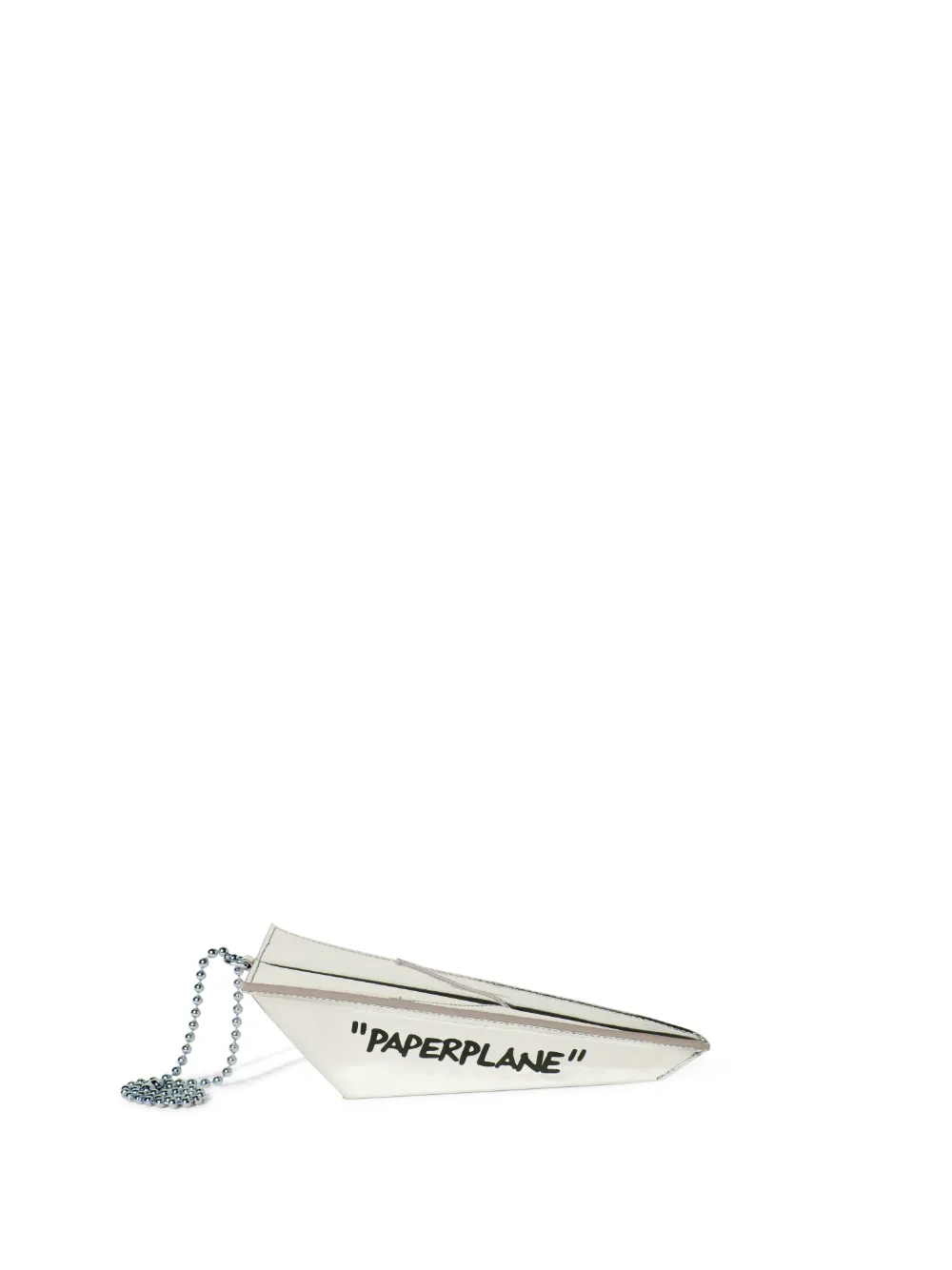 SILVER PAPER PLANE CLUTCH in silver | Off-White™ Official JP