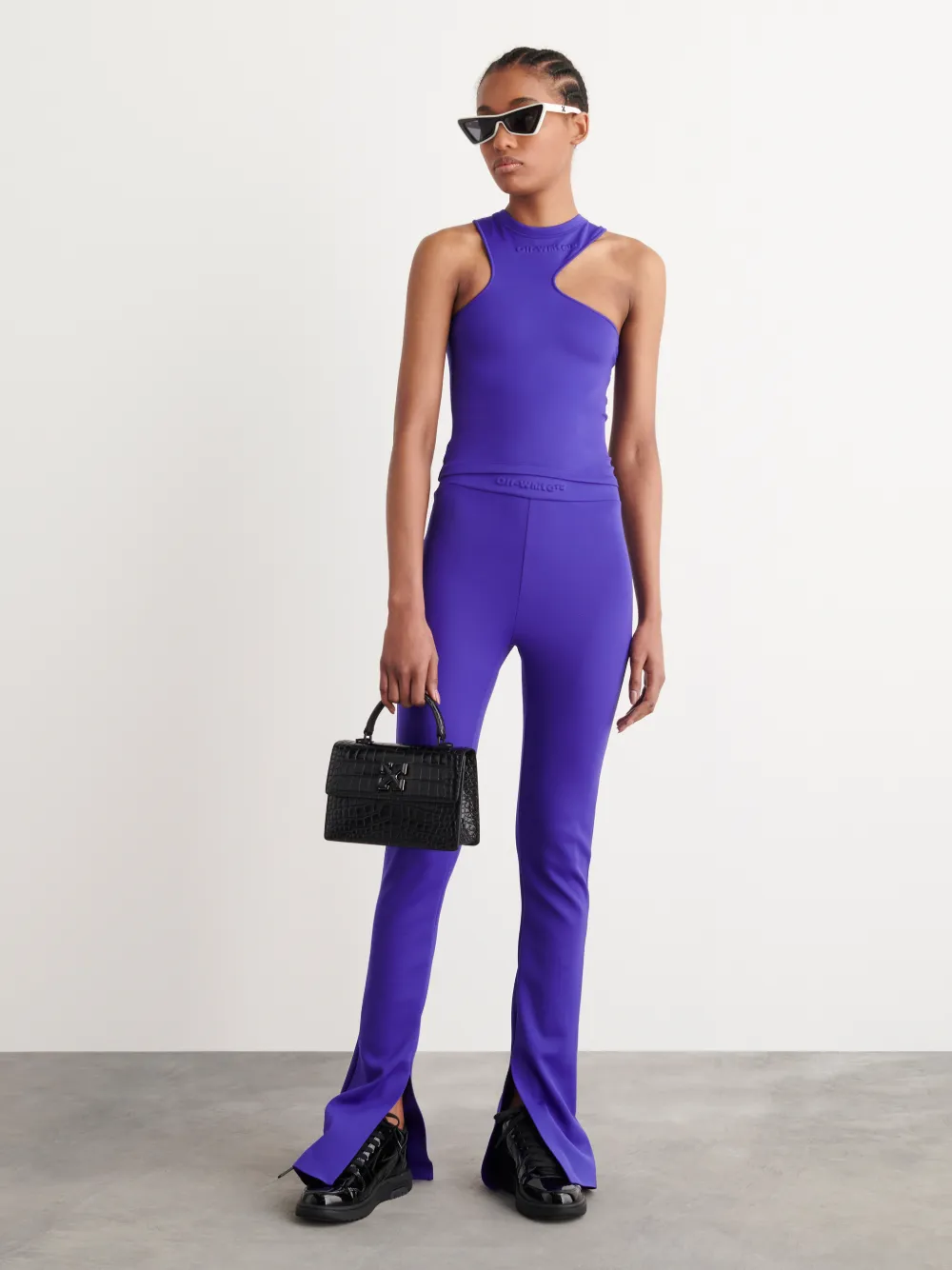SLEEK ASYMMETRIC ROWING TOP in purple | Off-White™ Official GB