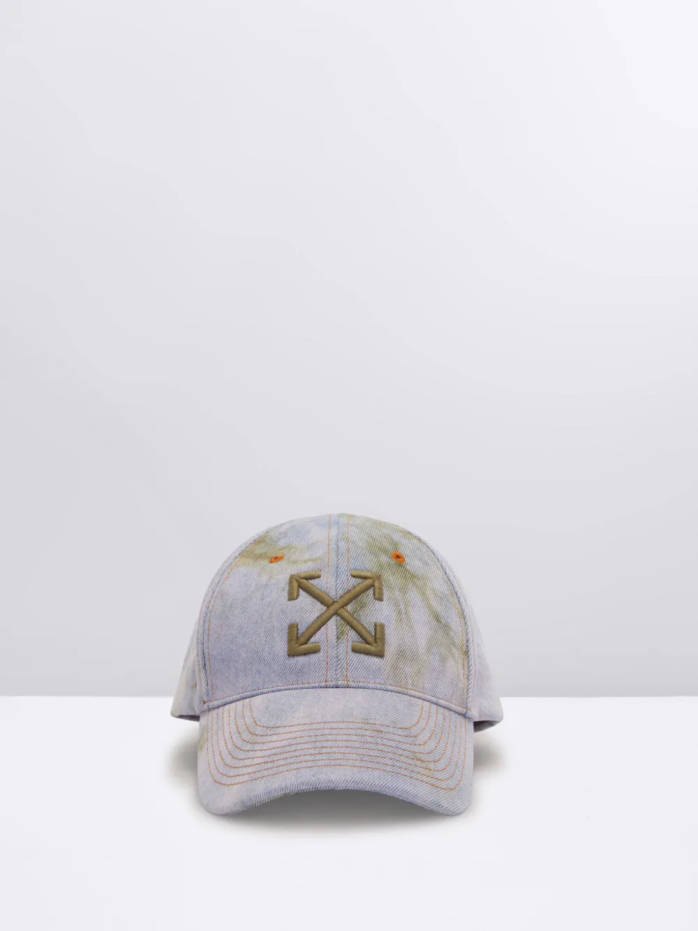 TIEDYE DENIM ARROW BASEBA HAT in pink | Off-White™ Official US