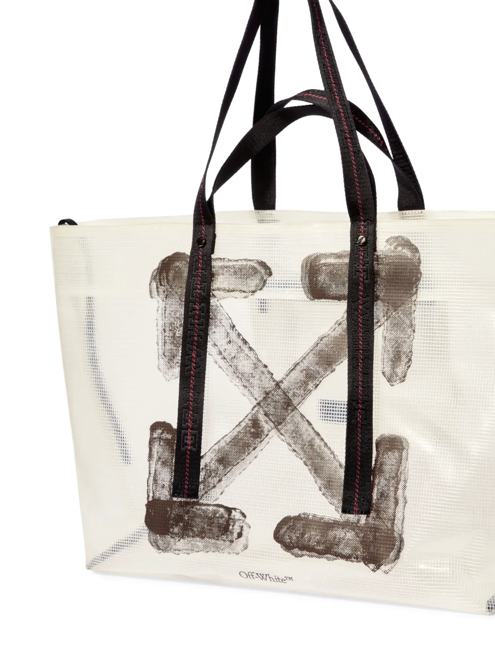 TRANSPARENT/BLACK RIPSTOP DAY OFF TOTE in white | Off-White™ Official GB