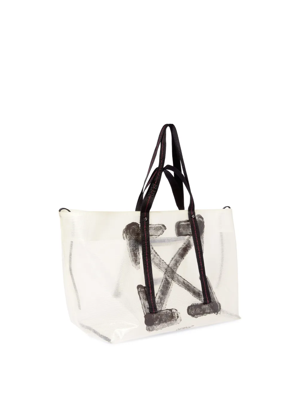 TRANSPARENT/BLACK RIPSTOP DAY OFF TOTE in white | Off-White™ Official MX