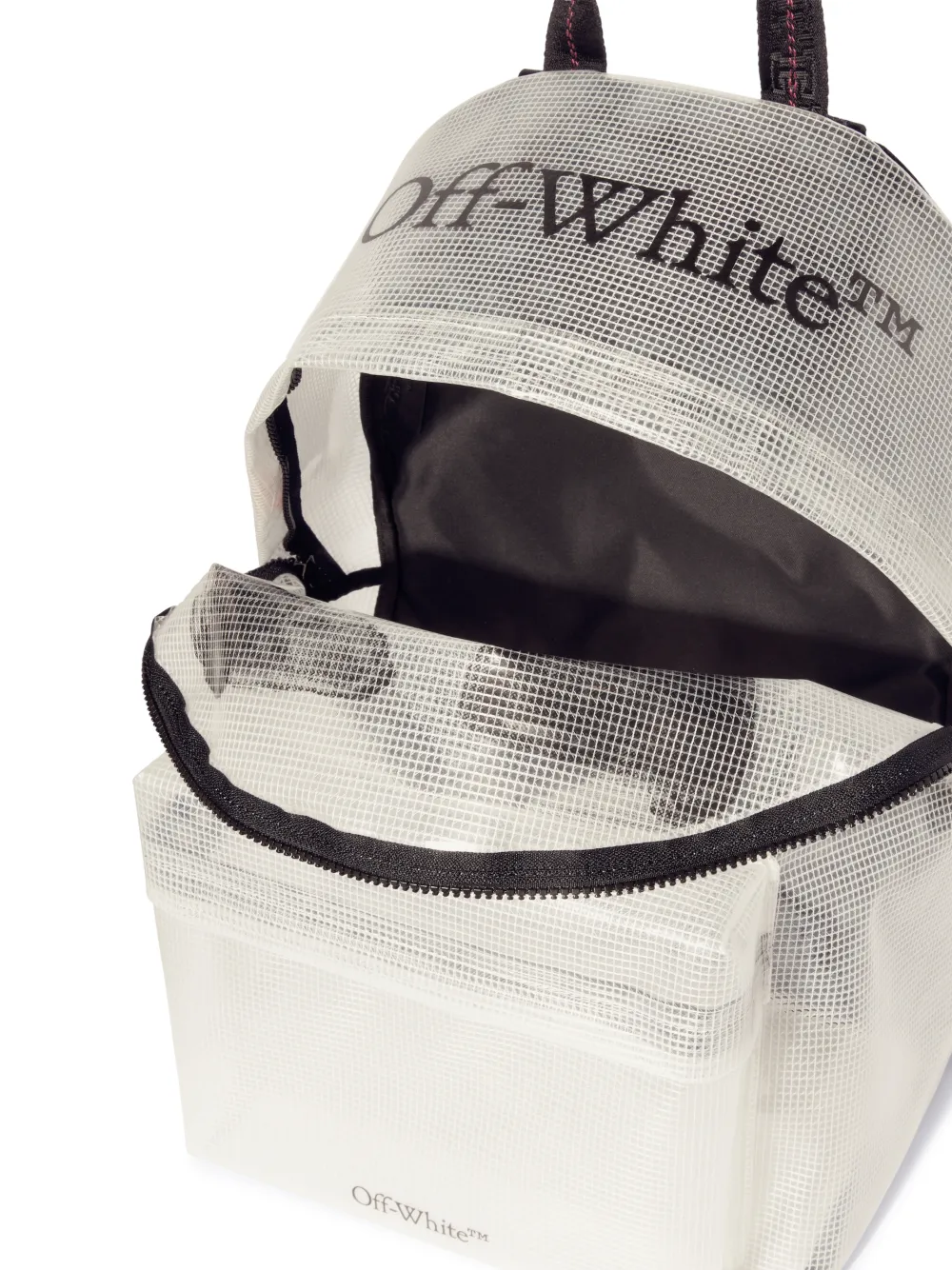 TRANSPARENT/BLACK RIPSTOP HERITAGE BACKPACK in white | Off-White ...