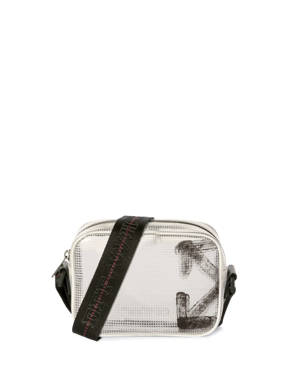 TRANSPARENT/BLACK RIPSTOP HERITAGE CAMERA BAG in white | Off-White ...