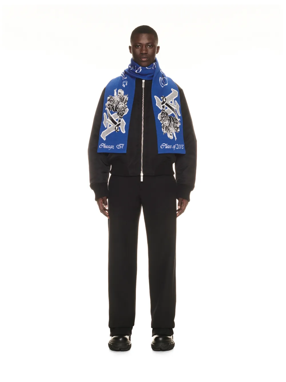 VA KNIT SCARF in blue | Off-White™ Official US