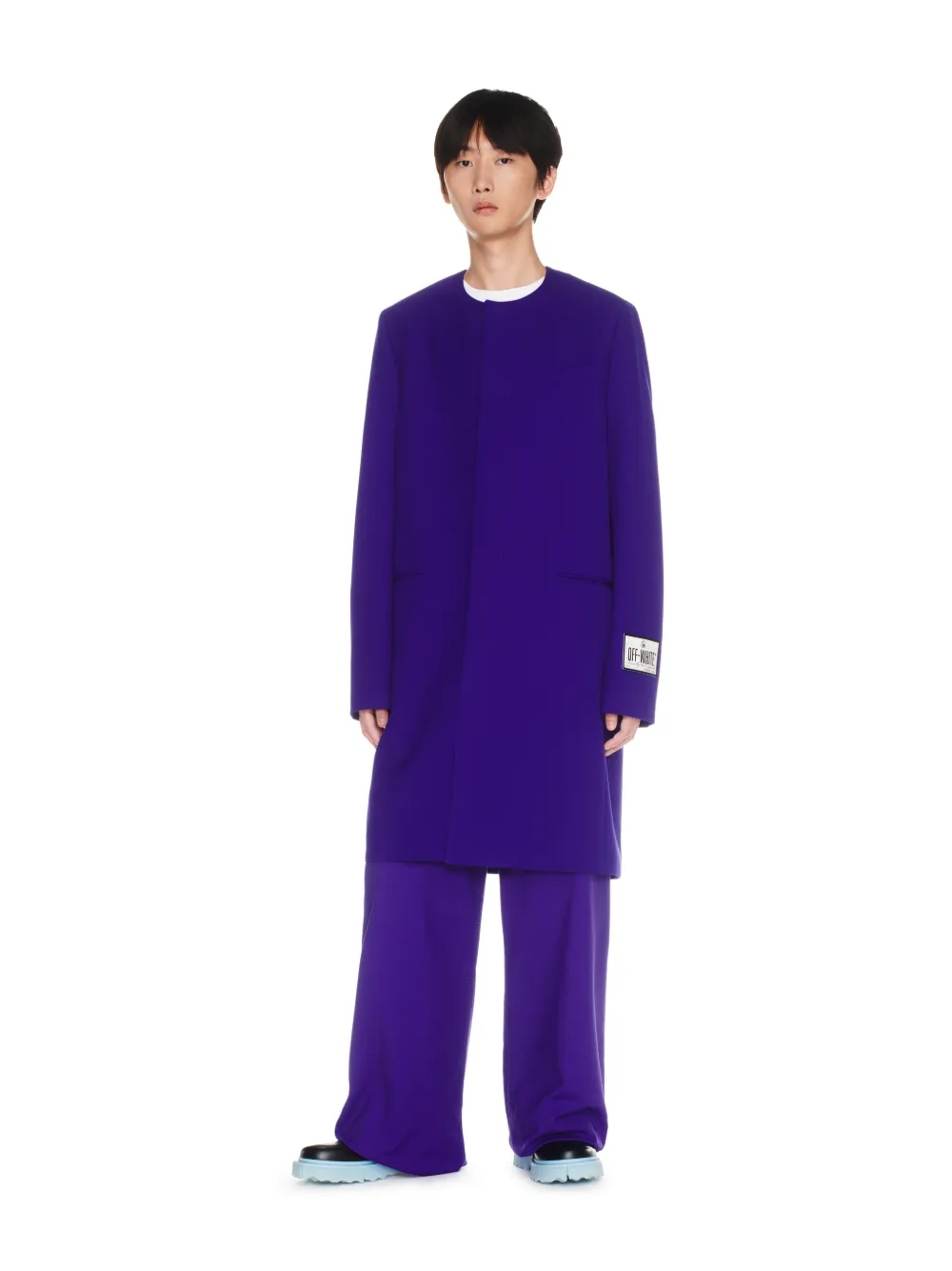 Wave Tag Dry Wo Skate Sb Coat in purple | Off-White™ Official US