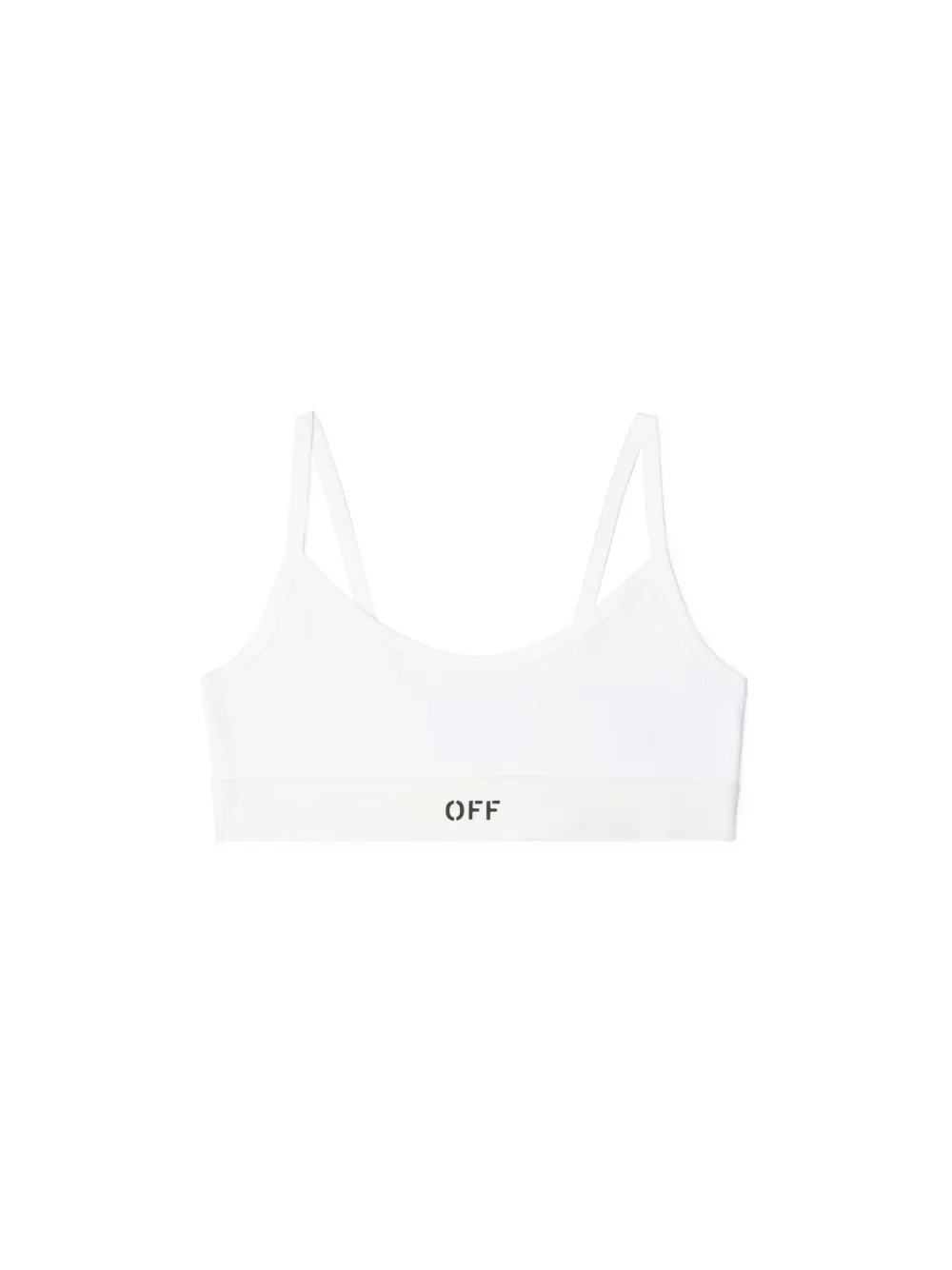 WHITE/BLACK OFF RIB BRALETTE in white | Off-White™ Official GB