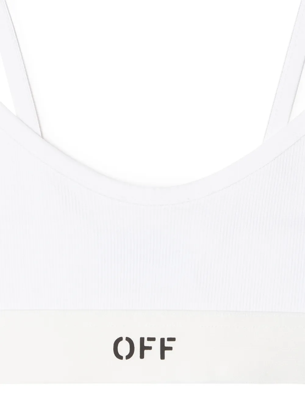 WHITE/BLACK OFF RIB BRALETTE in white | Off-White™ Official GB