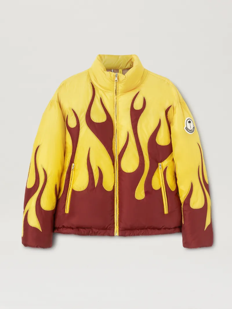 8 MONCLER PALM ANGELS CLANCY JACKET in yellow - Palm Angels® Official
